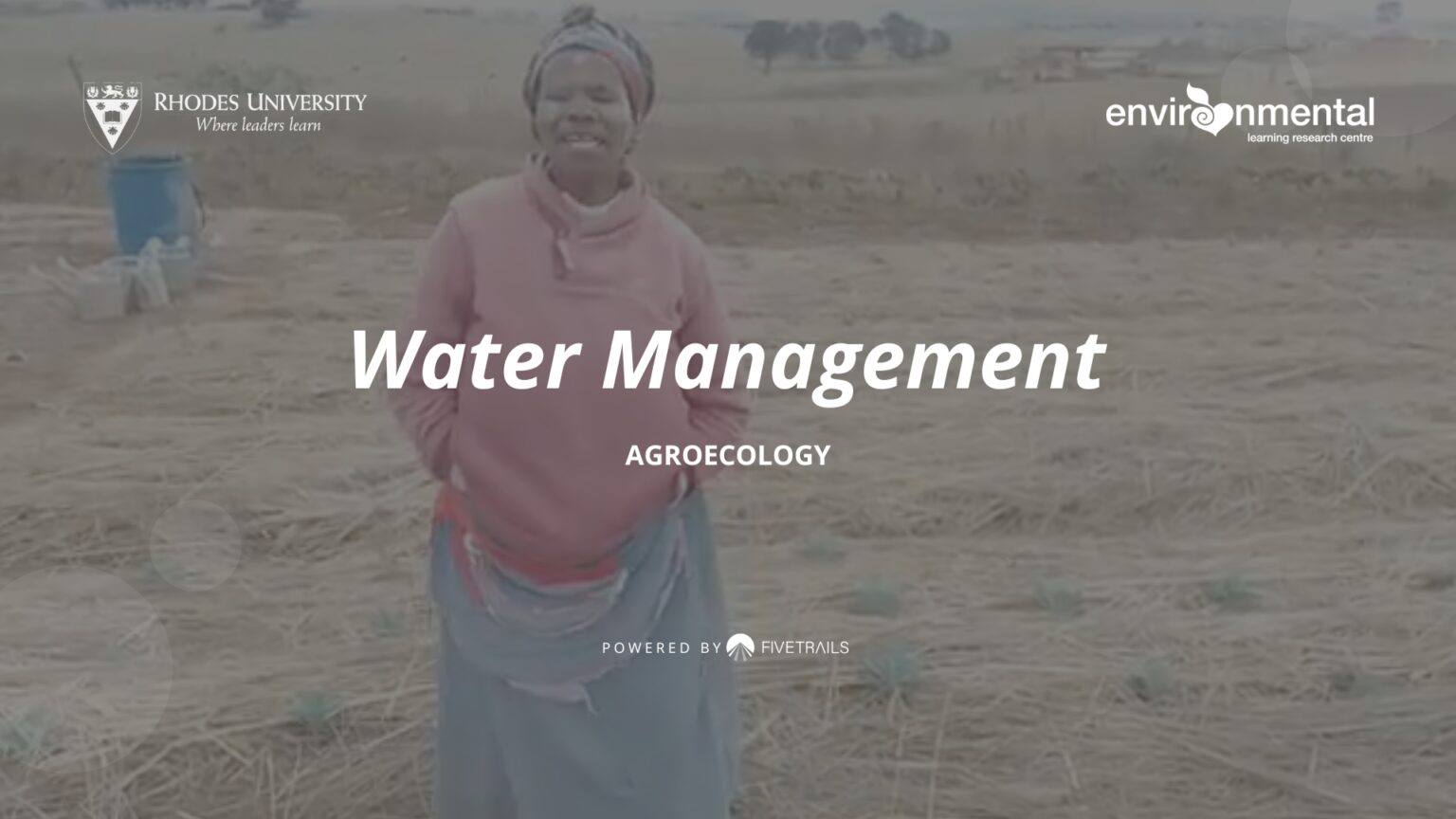 Unit 8: Water Management - Atlas